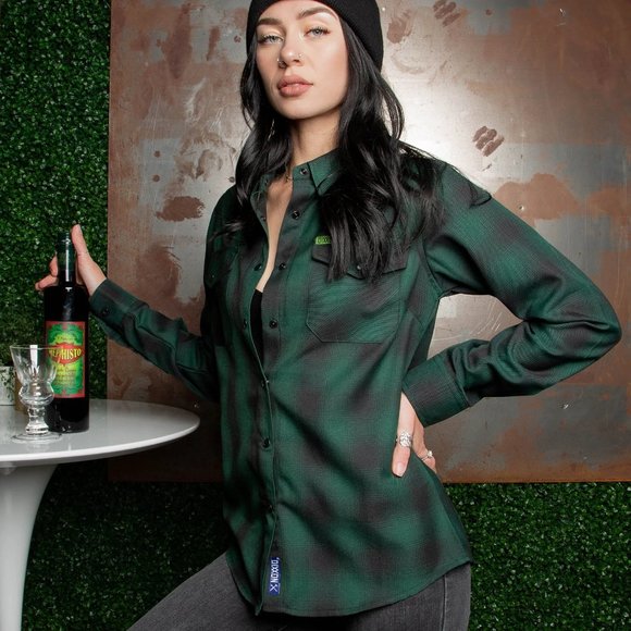 DIXXON | Tops | Dixxon Flannel The Absinthe Womens Large | Poshmark